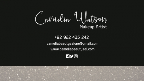 Personal Sparkle Background Business Card – VRiddle