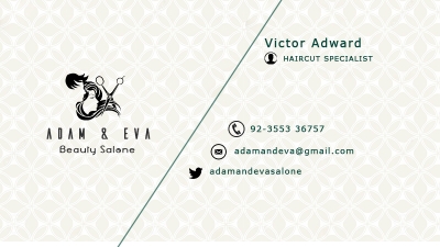 Salon Service Business Card – VRiddle