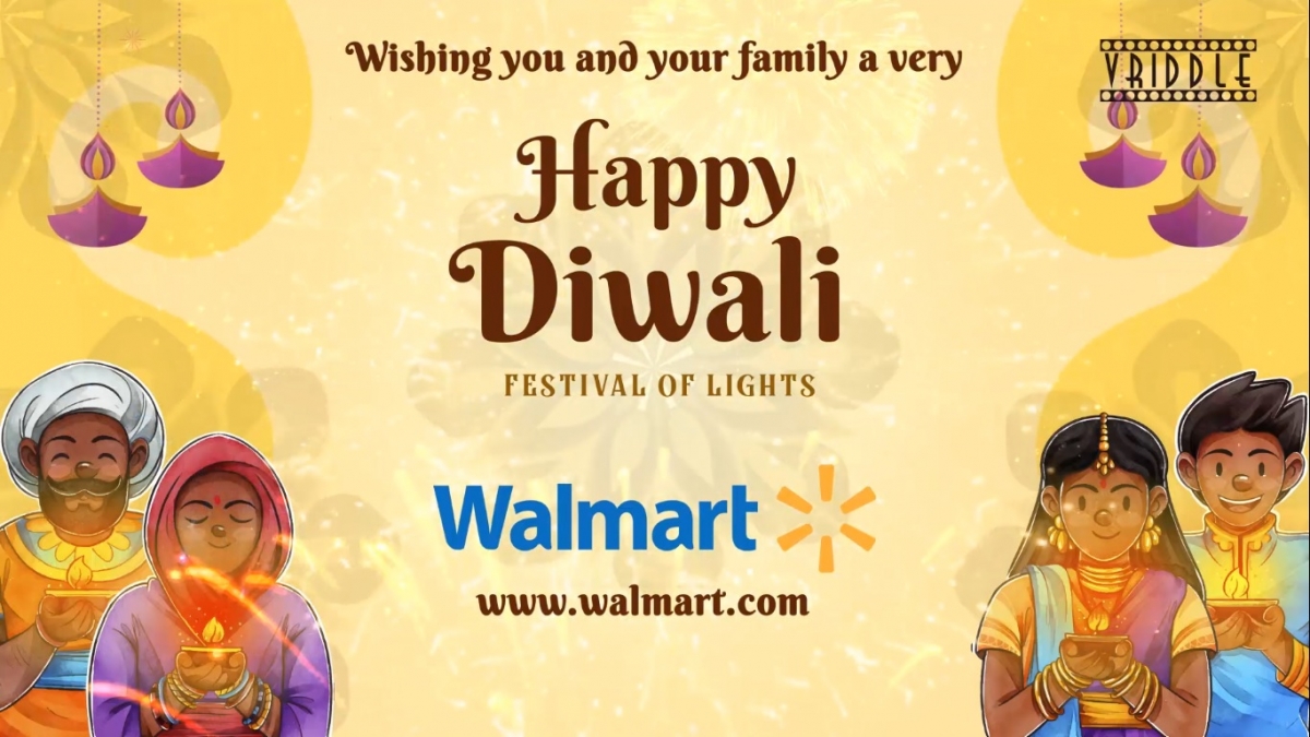 Fireworks Of Celebration Happy Diwali Greeting Invitation Video – VRiddle